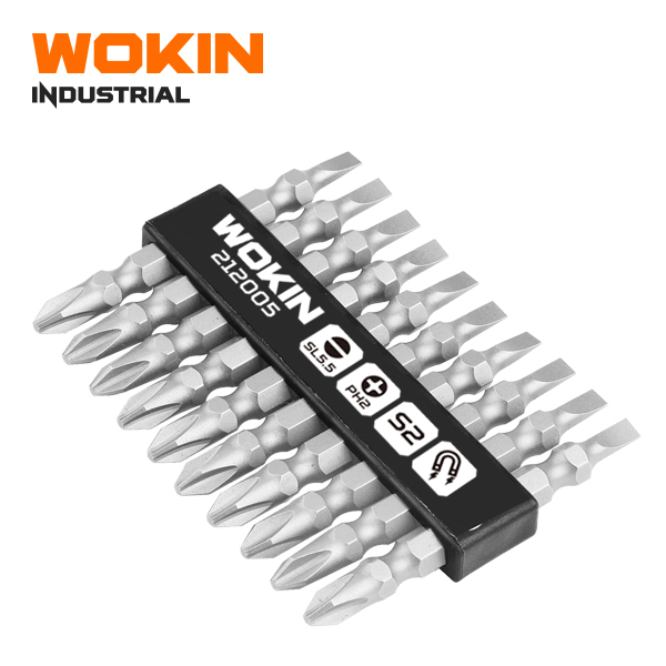 10PCS DOUBLE END SCREWDRIVER BIT SET (INDUSTRIAL) - WOKIN TOOLS